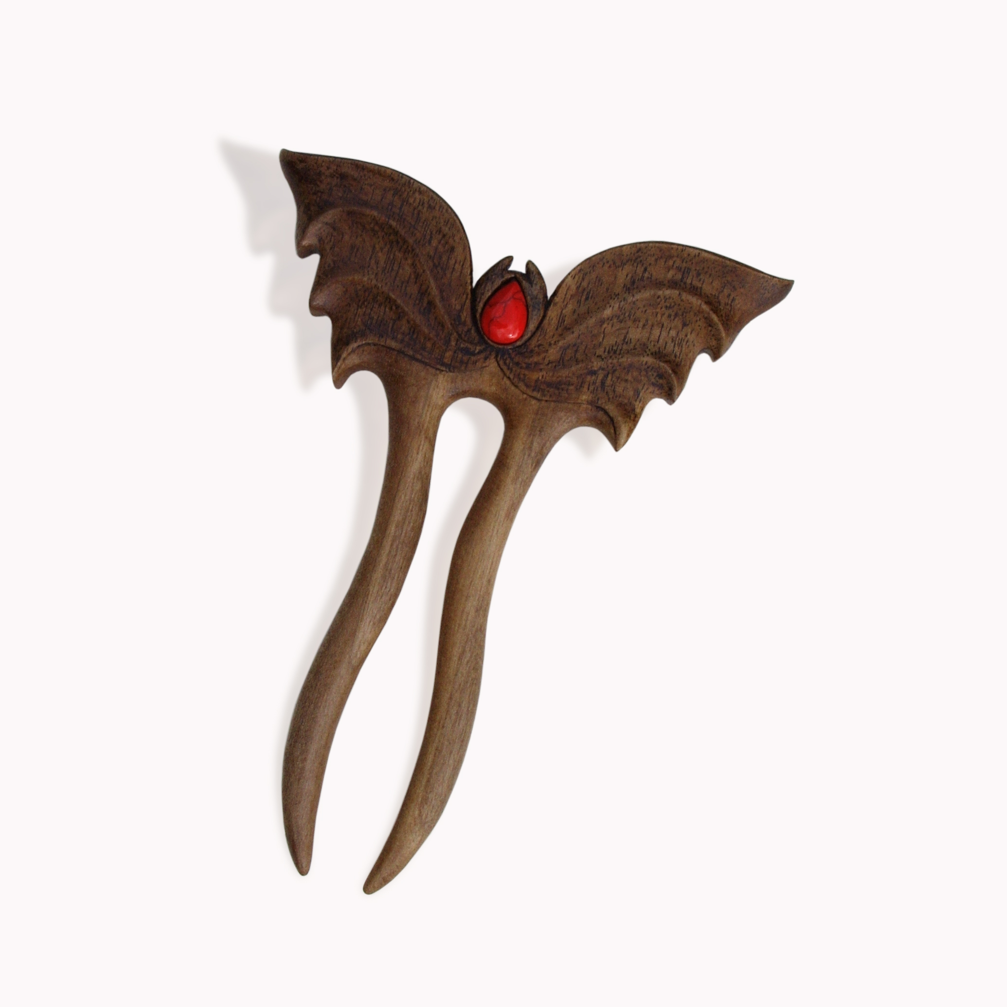 Hair Fork Wooden Hair Sticks Hairpin Clips Hair Comb Gothic Vampire Bat ...